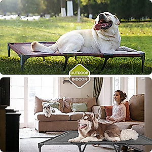 suddus Elevated Dog Beds Waterproof Outdoor, Portable Raised Dog Bed, Dog Bed Off The Floor, Dog Bed Easy Clean Indoor or Outdoor Use, Multiple Sizes