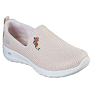 Skechers Women's Go Walk Joy - Loved Sneaker, Light Pink, 6 Narrow