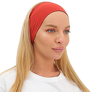 RITOPER Women's Workout Wide Headbands - Non Slip, Super Soft Yoga Running Exercise Bands, Elastic Sweat and Hair Wraps