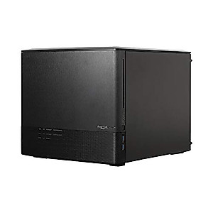Fractal Design Node 804 - Black - Cube Compact Computer Case - mATX - High Airflow - Modular Interior - 3X Fractal Design Silent R2 120mm Fans Included - USB 3.0 -Window Side Panel