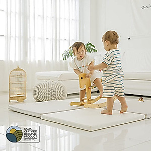 PURITEX Biobased Eco Purimat Play Mat/Korean Non-Toxic Eco Puzzle Mat, Crawl Mat for Kids, 10 Layerd Foam Baby mat, Baby Play mats, 4pcs 1set