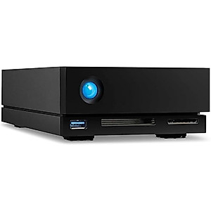 LaCie 1big Dock 4TB External Hard Drive HDD Docking Station – Thunderbolt 3 USB 3.1 USB 3.0 7200 RPM Enterprise Class Drives, for Mac and PC Desktop, Data Recovery (STHS4000800)