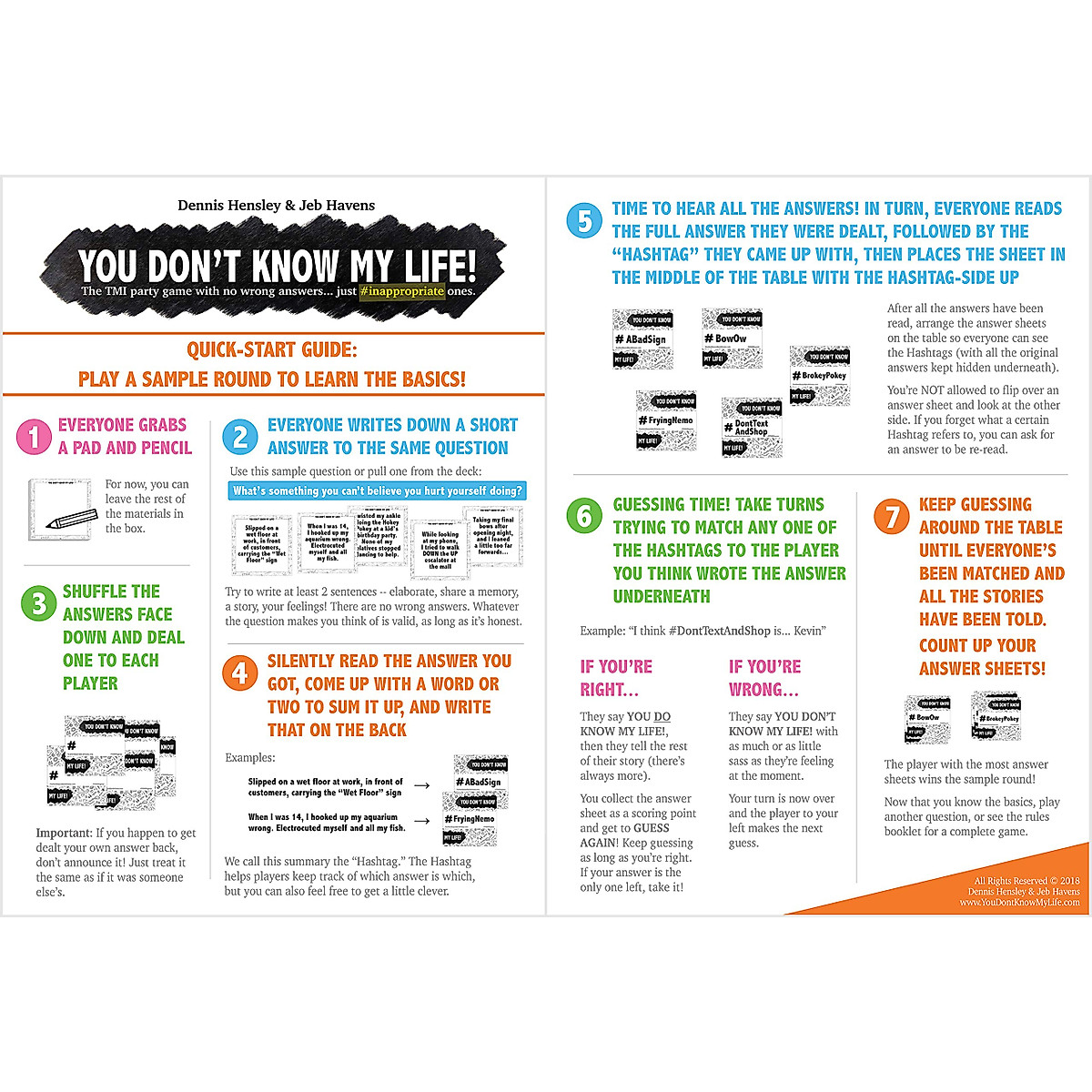 You Don't Know My Life!! - The TMI Party Game with no Wrong Answers, just #Inappropriate Ones