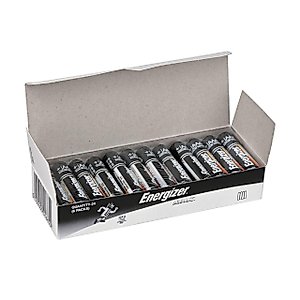 Energizer E92 Regular Alkaline AAA Batteries, 1.5 V, 12/Pack