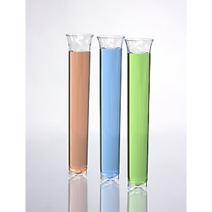 Party Essentials N151521 Hard Plastic Tube Shot, 1.5 oz. Capacity, Clear (12 Packs of 15)