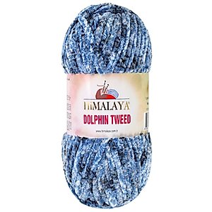 4 Pack/Skein Himalaya Dolphin Tweed, Each Skein 100 Gr/3,5 oz, 88 yards/80m., Super Bulky Yarn, Blanket Yarn, Velvet Yarn, Knitting Yarn, Amigurumi Yarn, Baby Yarn (92012)