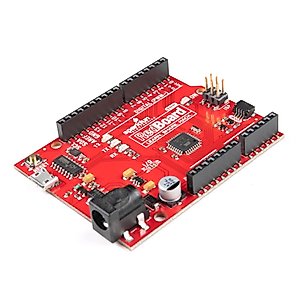 SparkFun RedBoard Qwiic ATMega328P compatible with Arduino board w/ Qwiic Connector and CH340C Serial-USB Converter IC Breadboardable R3 footprint microcontroller Improved reset button