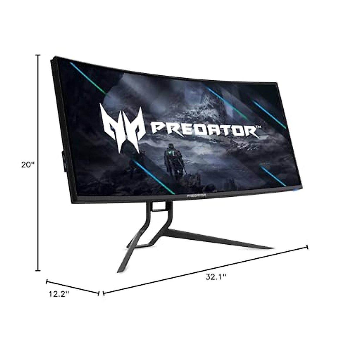 Acer Predator X34 Sbmiiphzx 34" 1900R Curved UWQHD (3440 x 1440) IPS Gaming Monitor | NVIDIA G-SYNC | NVIDIA Reflex Latency | Up to 180Hz | Up to 0.5ms | DCI-P3 98% | 400nit | DP & 2 x HDMI 2.0,Black