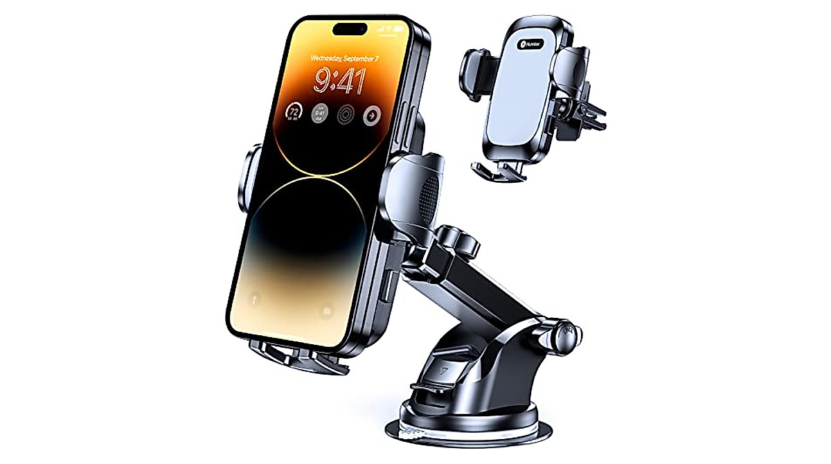Humixx Phone Mount for Car | Stable Nano Suction & 4-in-1