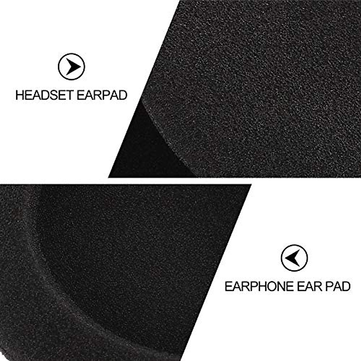 Mobestech Foam Earbud Earpad 40pcs Fit Memory Standard Pads Headphone Most Replacement Elastic Earphones Headphones Sponge Size Earpads Ear for Earpad Earphone Cm Foam Replacements Eartips