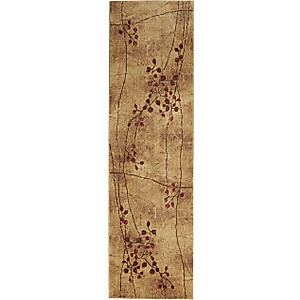 Nourison Somerset Rustic Latte 2' x 5'9" Area-Rug, Easy-Cleaning, Non Shedding, Bed Room, Living Room, Dining Room, Kitchen (2x6)