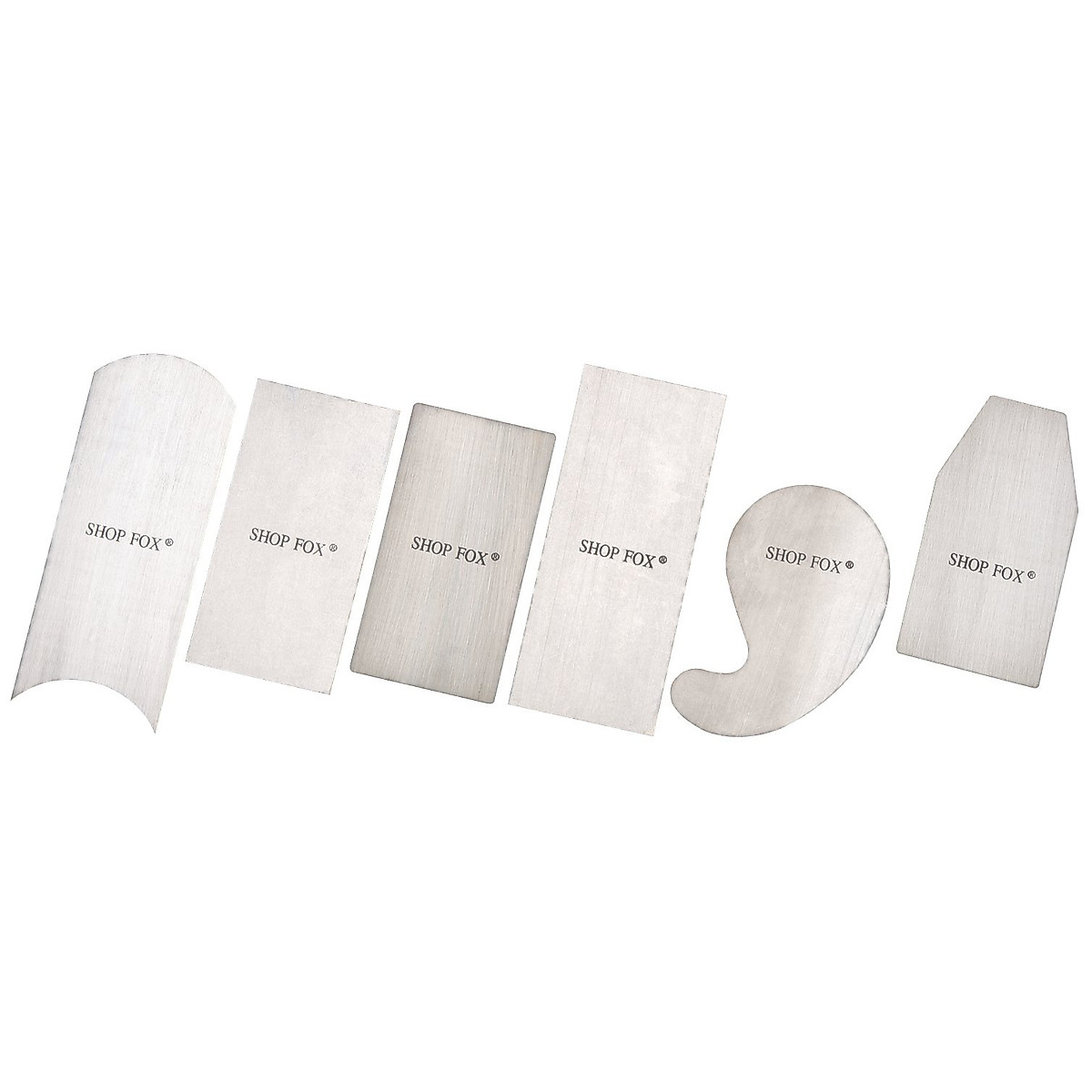 Shop Fox D3294 Scraper Set, 6-Piece, White