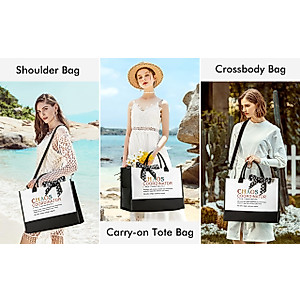 Christmas Coworker Gifts for Women Thank You Gifts, Boss Day Gifts Boss Lady, Birthday Chaos Coordinator Gifts for Manager Office Nurse Teacher Employee Appreciation Gifts - Canvas Tote Bag Makeup Bag