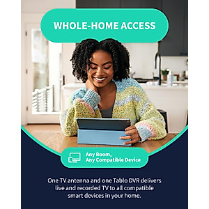 Tablo 4th Gen 2-Tuner Over-The-Air (OTA) DVR - Watch, Pause & Record Live TV, News, Sports & Movies Throughout Your Home Over Wi-Fi - Pairs w/Any TV Antenna - 50+ Hrs Recording - No Subscriptions