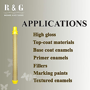 5 PCS-Titan/Wagner/Spraytech Airless Spray Gun Filter Replacement - Push On (Yellow, 100 Mesh) 581-062 581062 0089959 0089324 0154675