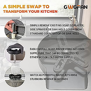 Cup Washer for Sink Glass Washer Cup Rinser for Sink