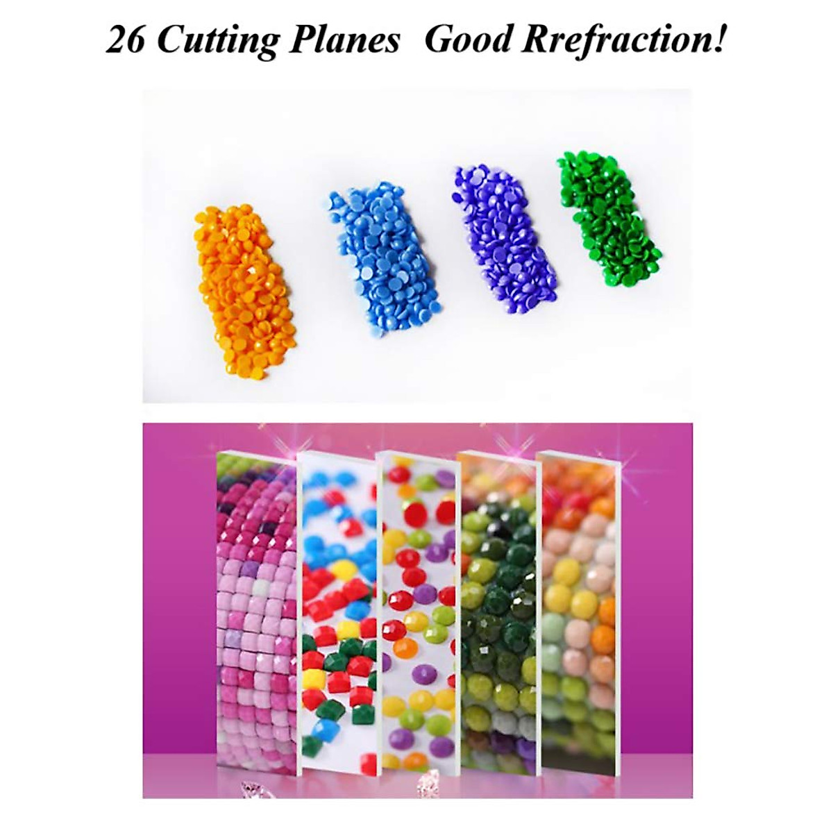 5D Diy Diamond Painting Cartoon 12x16 inch Round Drill Rhinestone Embroidery for Wall Decoration