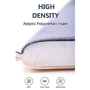 QIAOQI Dog Bed Kennel Pad Crate Mat Washable Orthopedic Antislip Beds Dense Memory Foam Cushion Padding Bolster | Perfect Sleep Bedding Pads for Carrier Cage