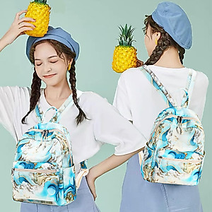 Girls Mini Backpack Womens Small Backpack Purse Teens Cute Floral Travel Backpack Casual School Bookbag (Black flower)