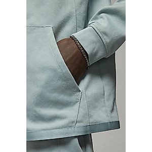 Jordan Men's Essentials Knit Hooded Warmup Full Zip Jacket (as1, alpha, l, regular, regular, Large) Blue