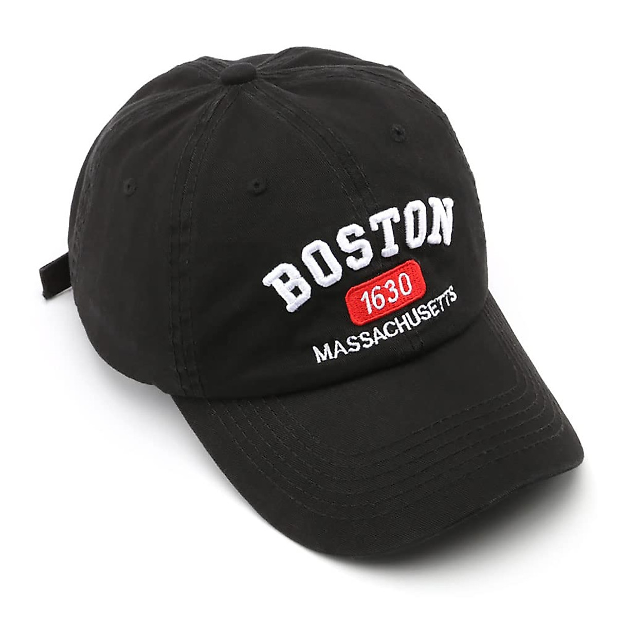 Boston Cap Unisex Baseball Cap Sun Hat Adjustable Trucker Cap (Beige)