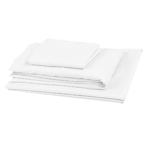 3-Piece 100% Cotton Toddler Sheet Set,One Fitted Sheet, Flat Sheet and Envelope Pillowcase, Toddler Bed Set,Crib Sheets Set,Mini Crib Sheets-Light Blue Solid