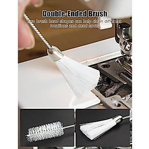 Sewing Machine Cleaning Kit, Mellbree 8pcs Repair Machine Sewing Tools Includes Tweezer Double Headed Lint Brush Different Size Screwdrivers and Seam Rippers to Boost Machine Sewing Performance