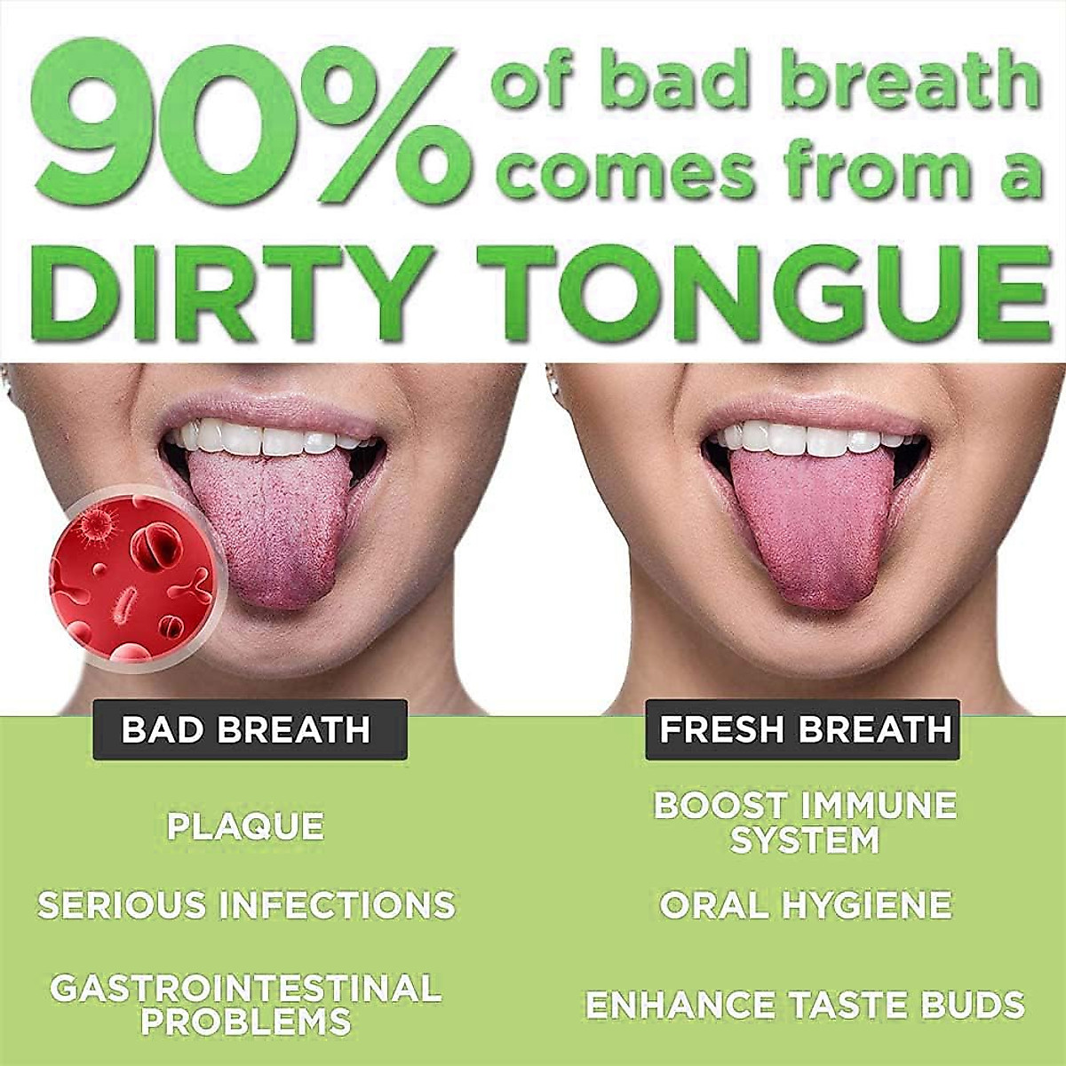 Metal Tongue Scraper For Adults,Stainless Steel Tongue Scrapers,Oral Care Kit Tongue Cleaner Tongue Scraper With Case,3 Pack Tongue Scraper Cleaner and 2Pack Mini Dental Pick.