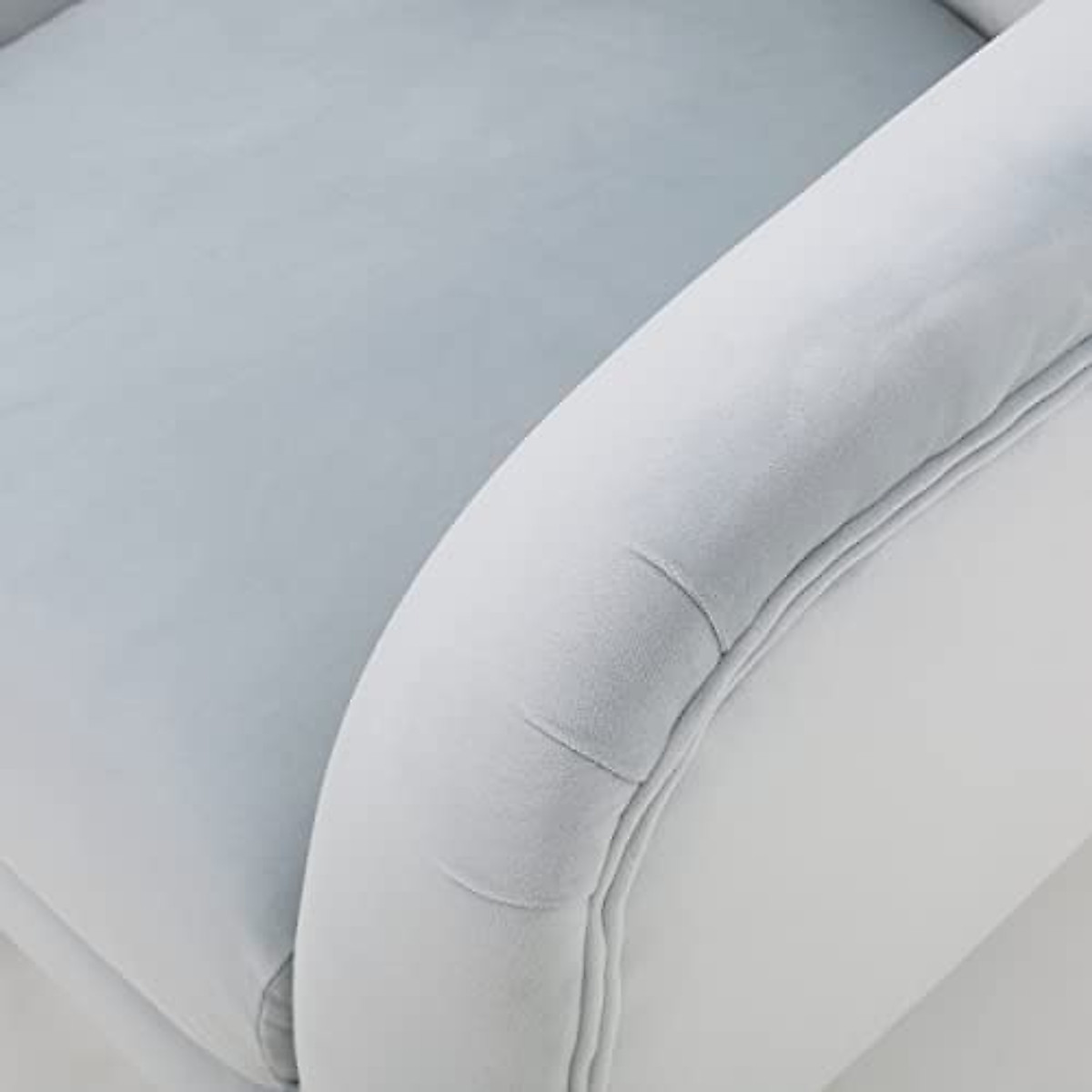 Christopher Knight Home Seigfried Velvet Arm Chair, Light Grey