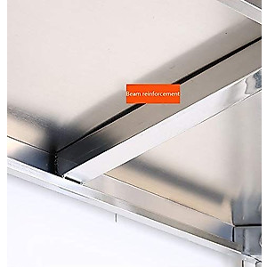 Generic Stainless Steel Kitchen Laundry Room Storage Pantry Shelf Garage Heavy Duty Shelving, Each Shelf can Bear 200 pounds evenly distributed; (3tier-Adjustable (23.6L x 14W x 31H))