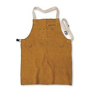 Hobart unisex adult Leather protective work and lab aprons, Tan Leather, Large US