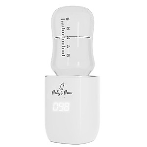 Baby's Brew Portable Bottle Warmer Pro - Milk Warmers for Breastmilk or Formula, Leak-Proof Design, Travel-Friendly, Cordless, Battery-Powered, 8-12 Hour Battery Life, Warmer Only