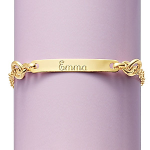 Ross-Simons Name - Italian 14kt Yellow Gold Id Bracelet. 8 inches