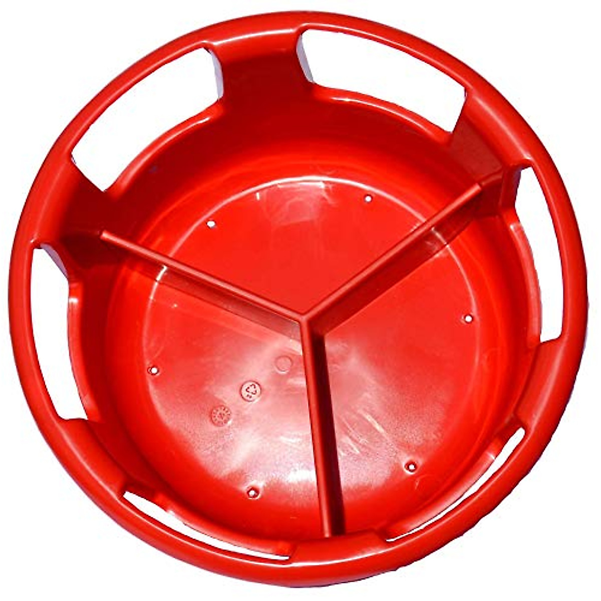 Supa Poultry Feed and Grit Station (Pack of 1), Heavy Duty Durable Plastic Grit Station, Anti Perching Conical Shape Top, Made in The UK.