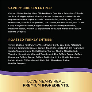 Sheba Perfect Portions Variety Pack Savory Chicken and Roasted Turkey Entrees Wet Cat Food, 2.64 oz., Count of 12