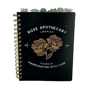 Innovative Designs Schitt’s Creek Tab Journal Notebook - Rose Apothecary, Spiral Bound, 144 Lined Pages, 8 x 7 inches