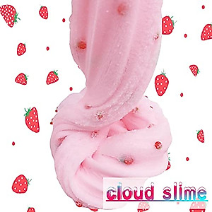 2Color Cloud Slime,Non-Sticky and Super Soft Scented Slime,Birthday Gifts Party Favors for Girl and Boys,Stress Relief Toy.