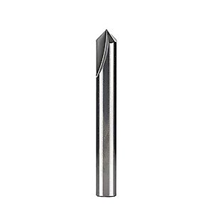 Jiiolioa V21601 60 Degree V Groove Solid Carbide Router Bit 1/4" Shank 1/4"X2"