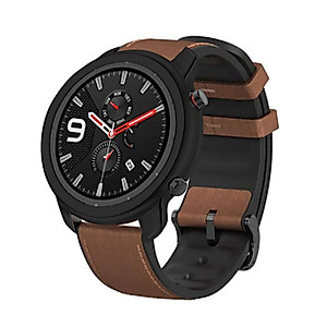 Shan-S Case Compatible for Amazfit GTR 47mm Watch, Soft TPU Plated Protector Case Full Edge Coverage Bumper Shell Frame Compatible for Amazfit GTR 47mm Watch