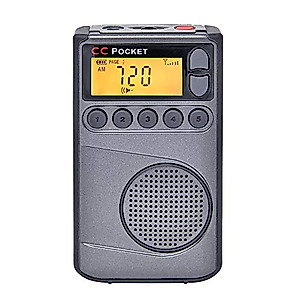 C. Crane CC Pocket AM FM and NOAA Weather Radio with Clock and Sleep Timer
