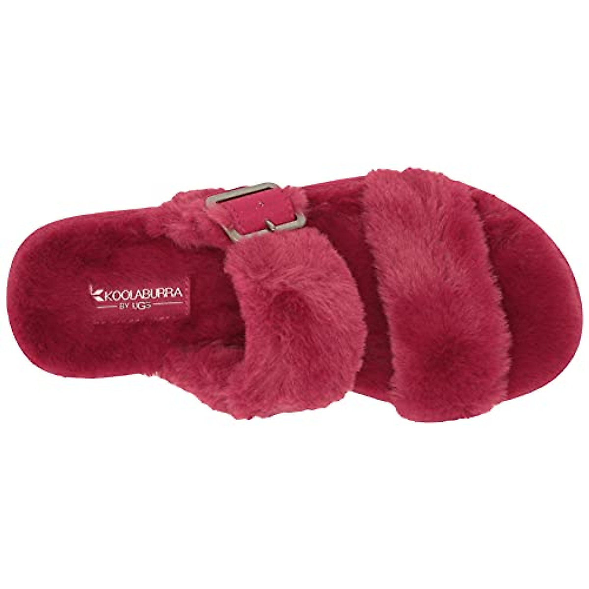 Koolaburra by UGG Women's Furr Ah Sandal, Berry Red, Size 5