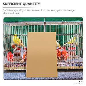 LUOZZY 10pcs Bird Cage Liners Gravel Paper Bird Mats Parrot Cage Gravel Paper Mat, 40 * 25cm