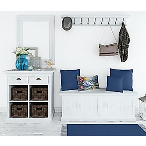 Caroline's Treasures DAC3277PW1216 Swan Throw Pillow Machine Washable, Indoor Outdoor Decorative Pillow for Couch, Bed or Patio, 12HX16W