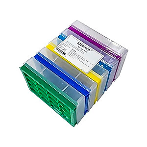 PCR Tube Rack for 0.2ml Micro-Tubes, 8 x 12 Array Pack of 5(Blue/Light Blue/Yellow/Purple/Green)