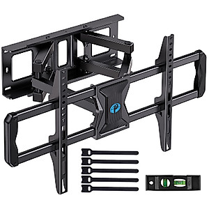 Pipishell TV Wall Mount for 26-65 inch LED LCD OLED 4K TVs up to 99lbs & Full-Motion TV Wall Mount for Most 37–75 Inch TVs up to 100 lbs