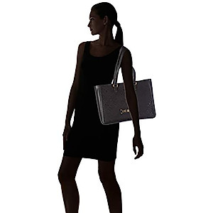 Love Moschino Women's Logo Print Black Tote Handbag