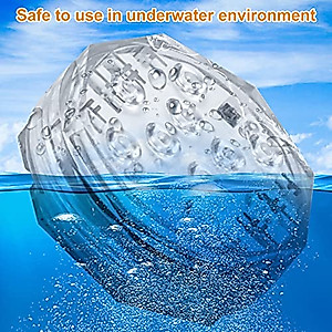 Fish Tank Lamp, 1 Set Fish Tank Lamp Multiple Lighting Modes IP68 Waterproof Remote Control Energy-Saving High Brightness RGB Color Changing Aquarium Fish Tank LED Lamp for Home White