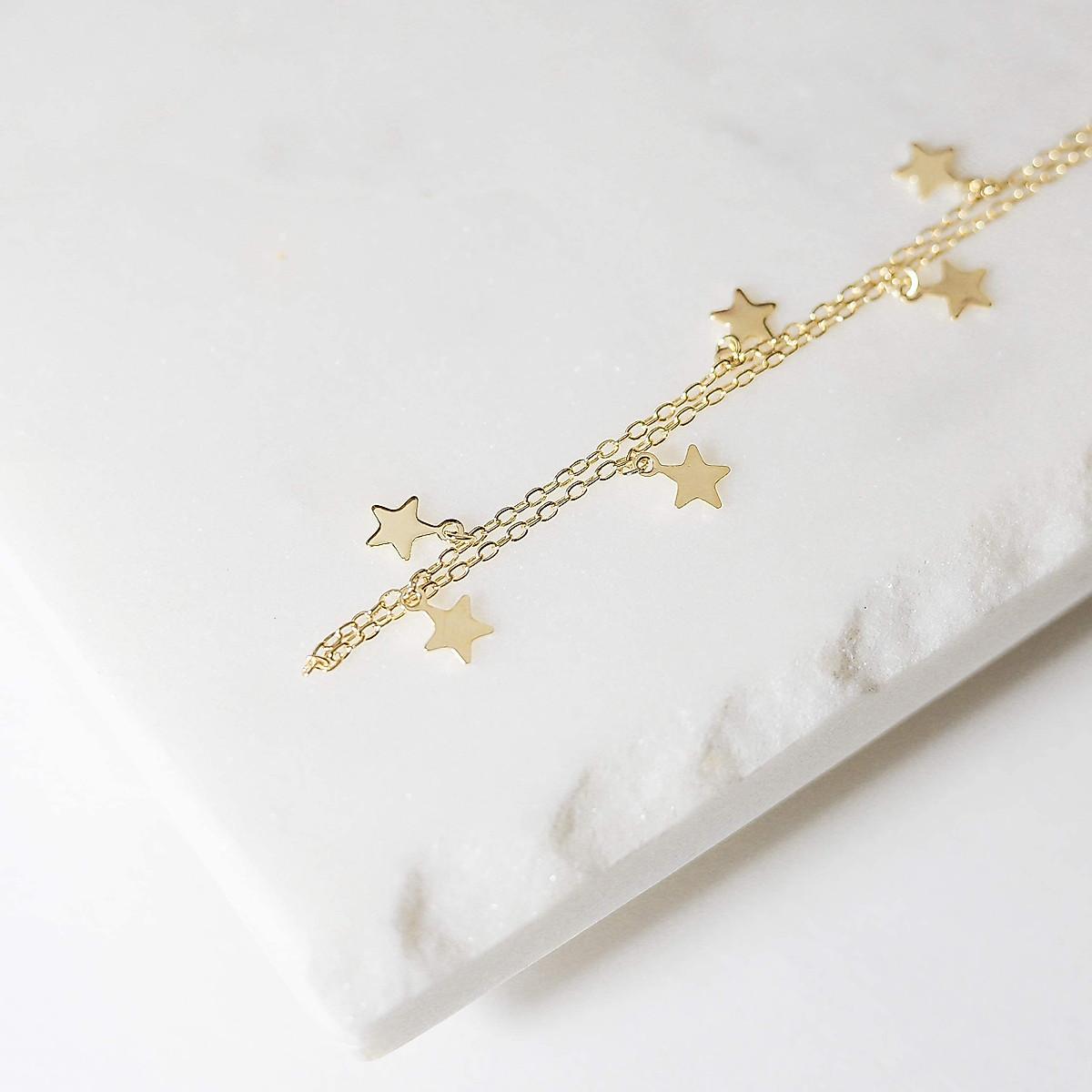 Star Choker Necklace (Yellow Gold)