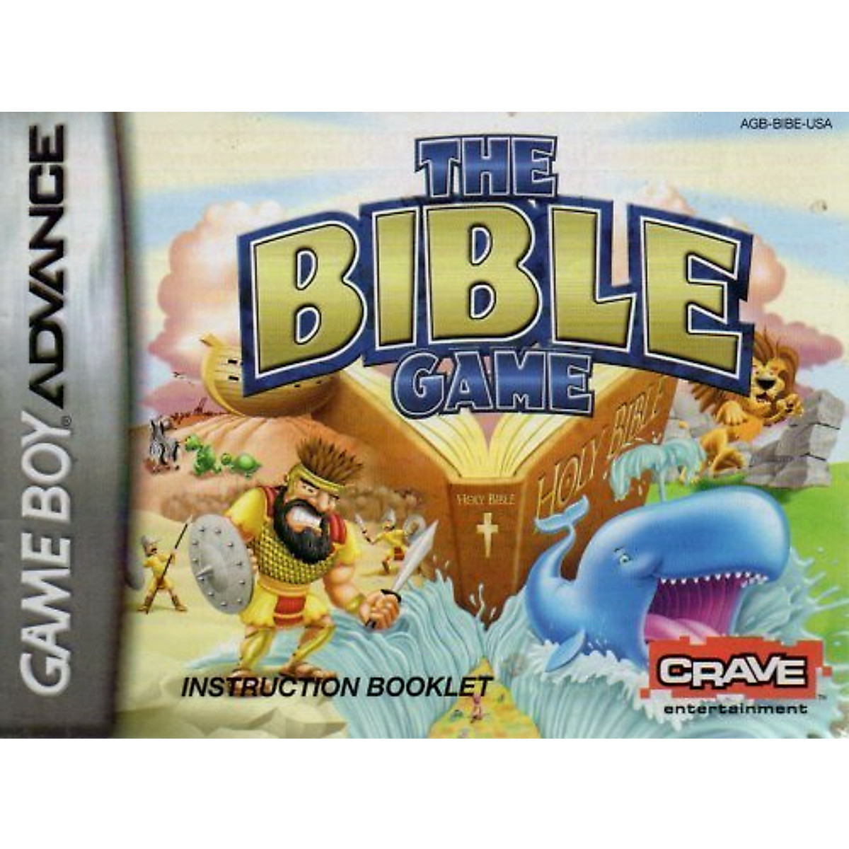 The Bible Game GBA Instruction Booklet (Nintendo Gameboy Advance Manual ONLY - NO GAME) Pamphlet - NO GAME INCLUDED