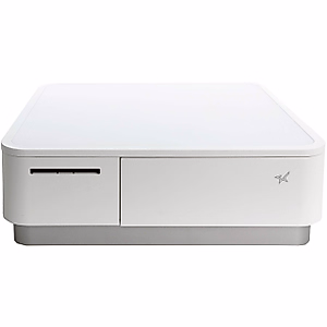 Star Micronics mPOP Integrated USB-C Lightning Receipt Printer & Cash Drawer with Tablet Stand - White